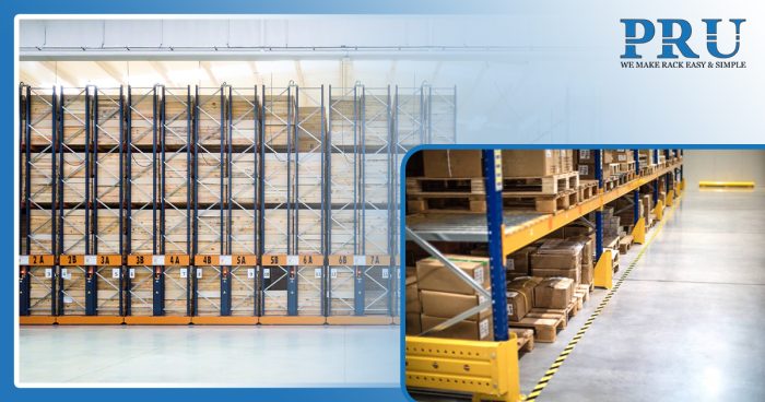 How does a mesh divider simplify warehouse organization?